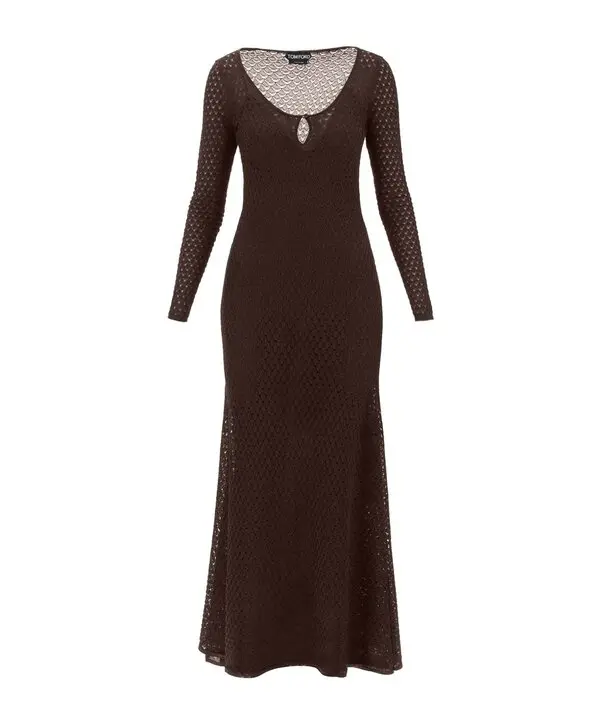 TOM FORD Crochet Knit Maxi Dress
