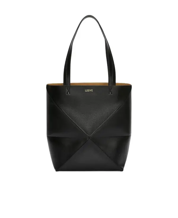 Loewe Puzzle Fold Tote Bag - Black