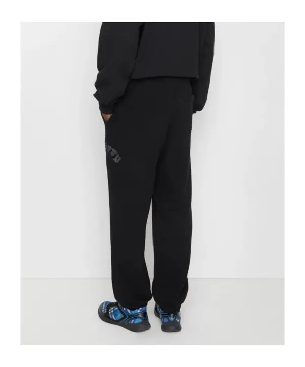 Burberry Gothic Logo Cotton Jogging Pants
