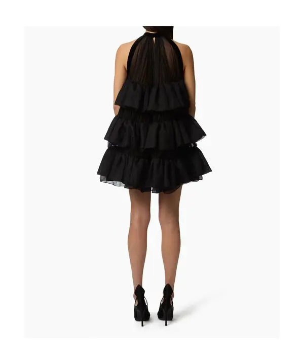 Nina Ricci Halterneck Tiered Mini Dress