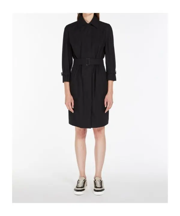 Max Mara Belted Cotton Shirtdress