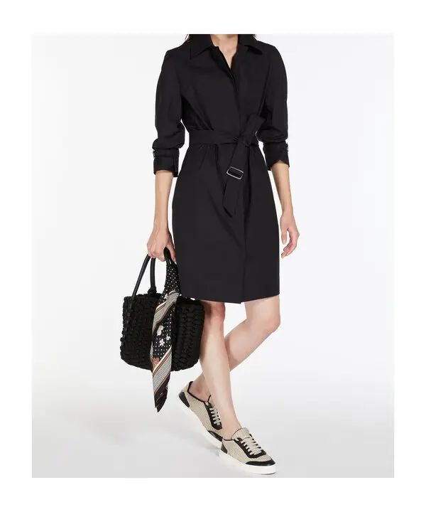 Max Mara Belted Cotton Shirtdress