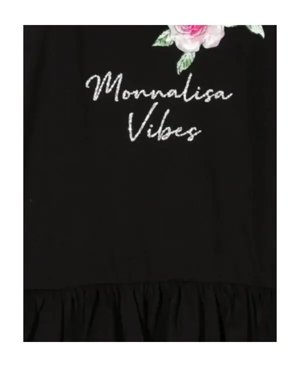 Monnalisa Rose Print Sleeveless Top