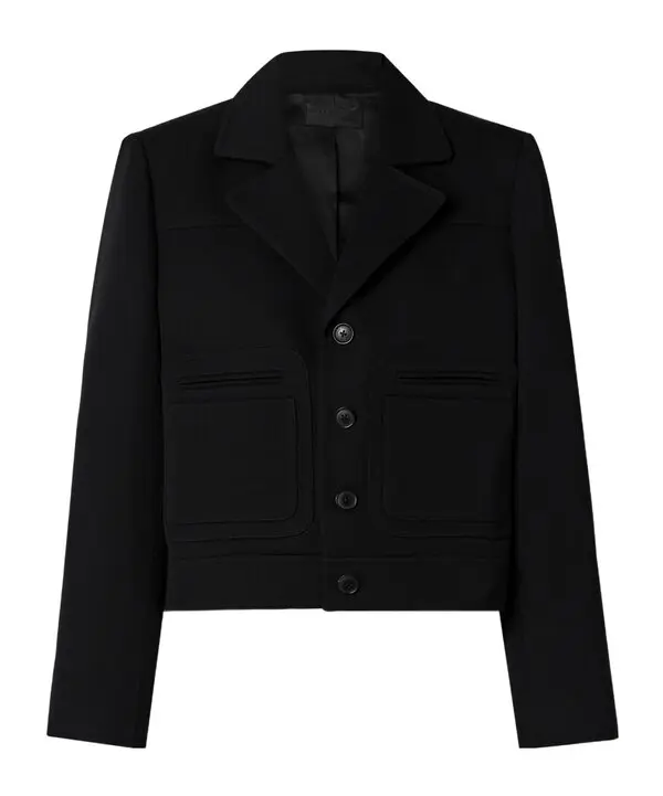 NILI LOTAN Georgy Wool-gabardine Jacket