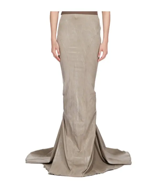Rick Owens Al Pilar Denim Skirt