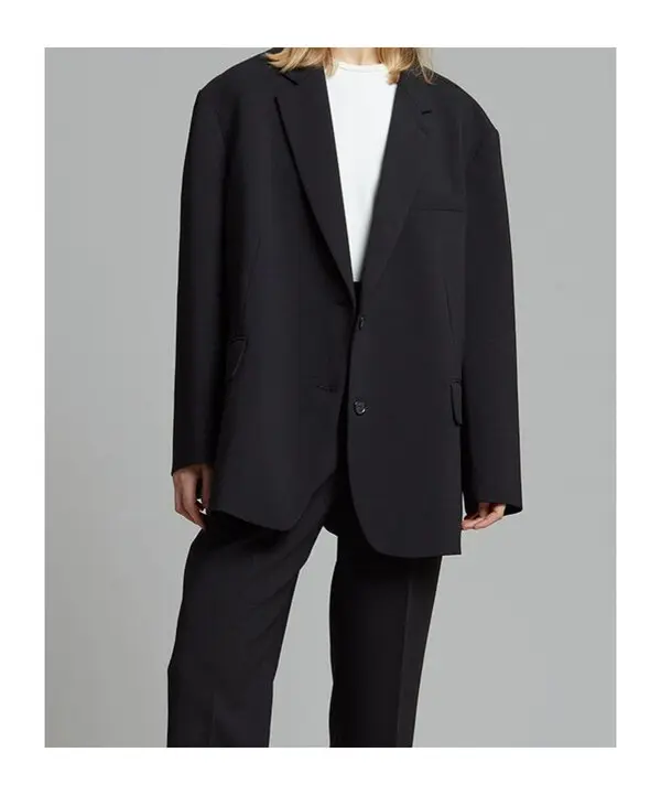 THE FRANKIE SHOP Oversized Single-breasted Blazer With Peak Lapels
