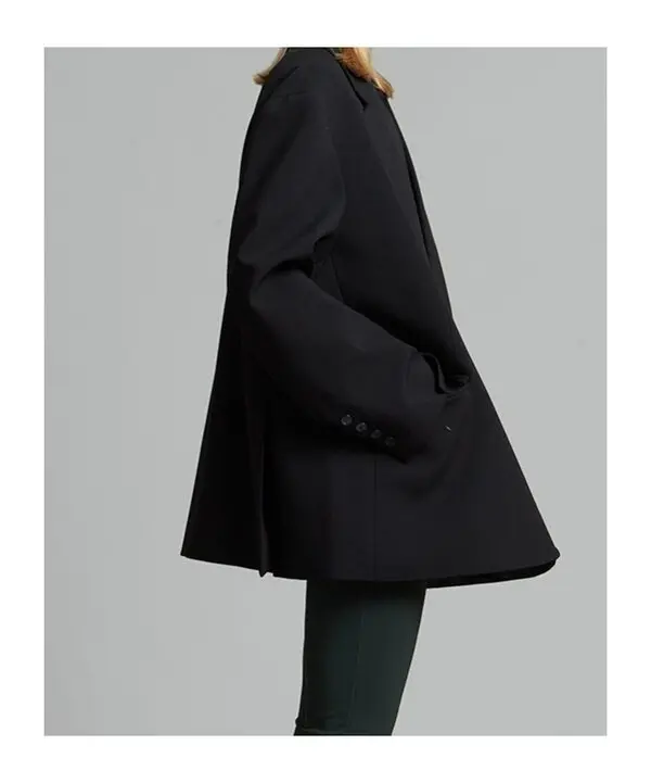 THE FRANKIE SHOP Oversized Single-breasted Blazer With Peak Lapels