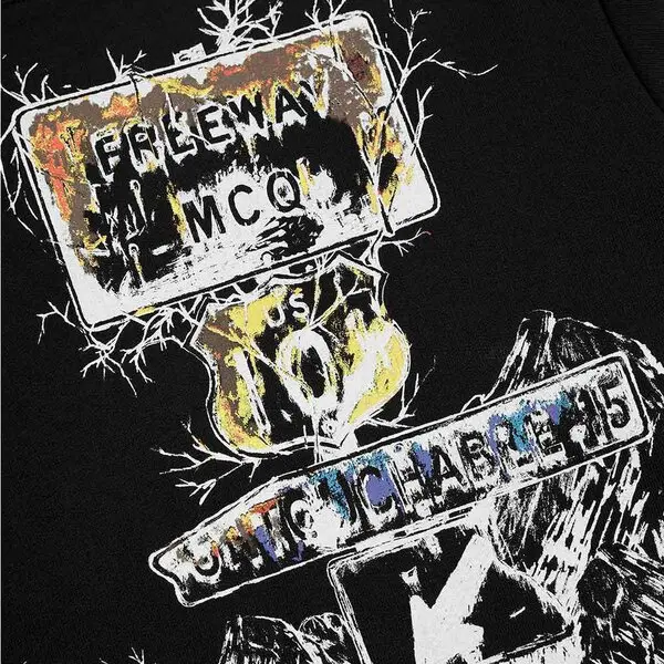 Alexander McQueen Graphic Print Crew Neck Sweater