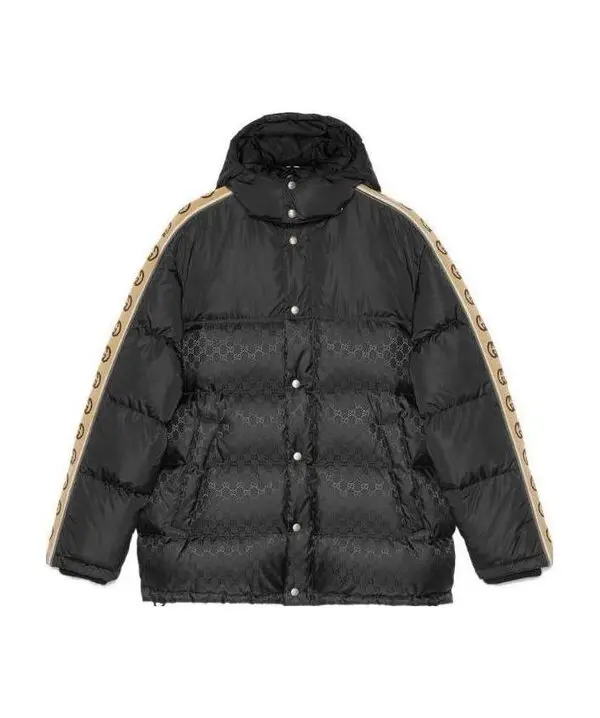 Gucci Monogram Pattern Padded Coat