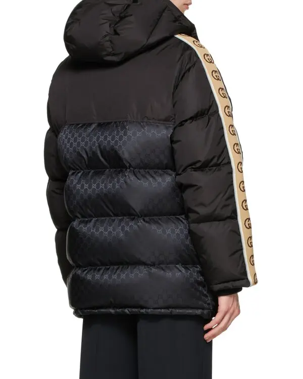 Gucci Monogram Pattern Padded Coat