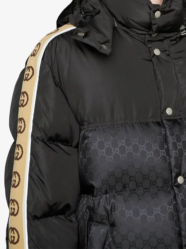 Gucci Monogram Pattern Padded Coat