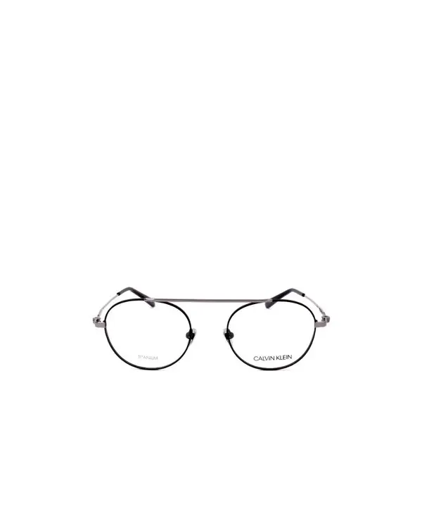 Calvin Klein Oval Eyeglasses - Gray