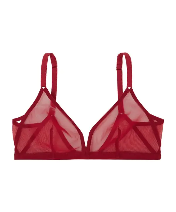 ERES Providence Tonique Wireless Triangle Bra - Red