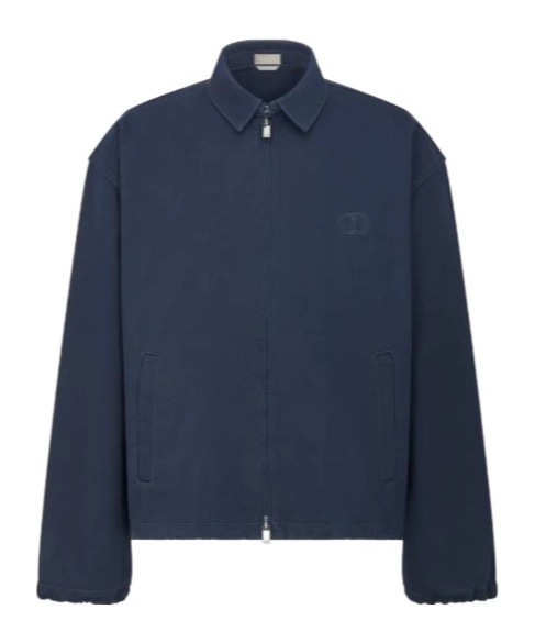 Dior Cd Icon Zipped Jacket - Blue