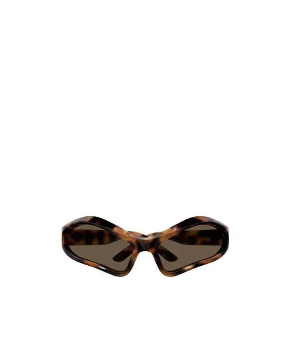 Balenciaga Geometric Frame Sunglasses - Brown