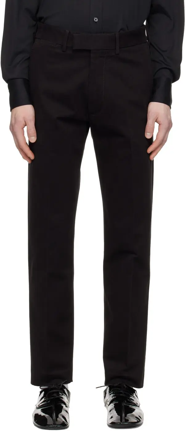 TOM FORD High-waisted Trousers - Black