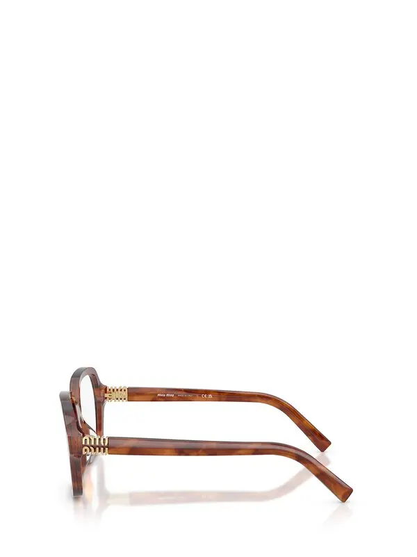 Miu Miu Square Frame Glasses - Brown