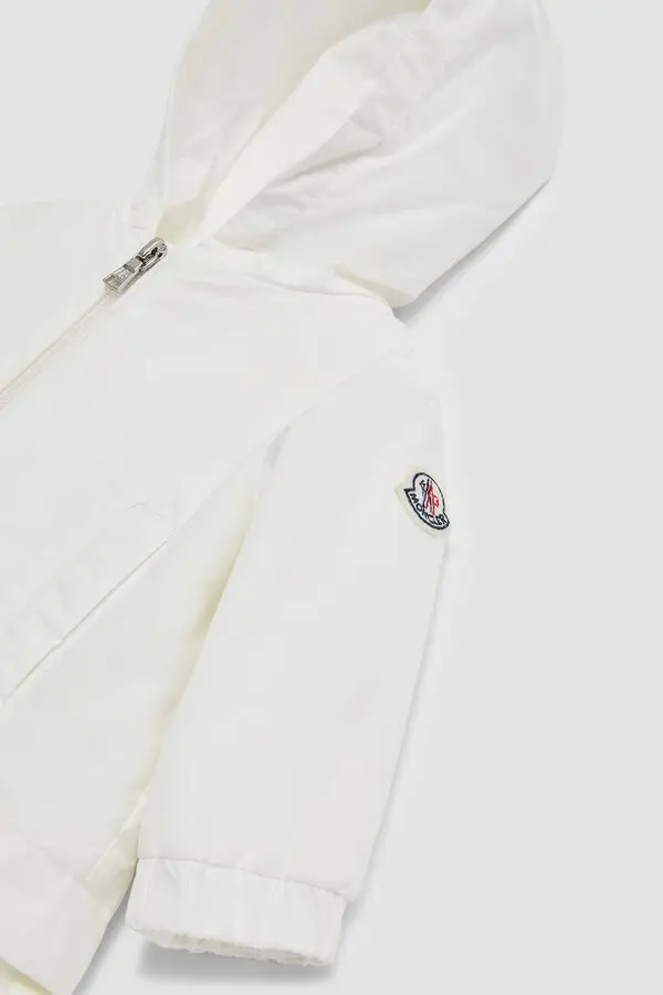 Moncler Dana Hooded Jacket With Ruffles - White