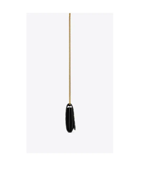 Saint Laurent Cassandre Matelassé Carre Crossbody Bag - Black