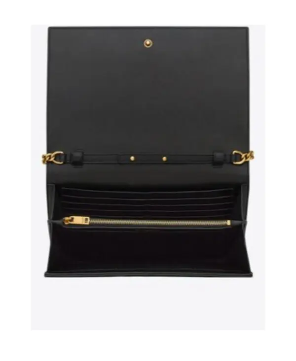 Saint Laurent Cassandre Matelassé Carre Crossbody Bag - Black