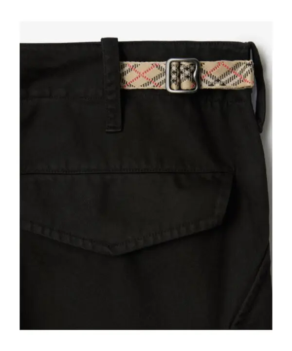 Burberry Straight-leg Cargo Pants With Adjustable Waist