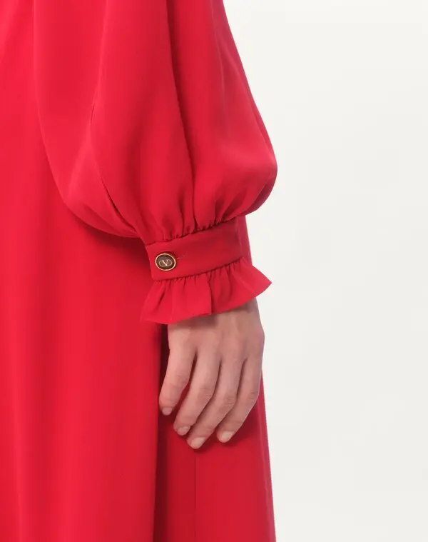 Valentino Garavani Ruffled Georgette Midi Dress