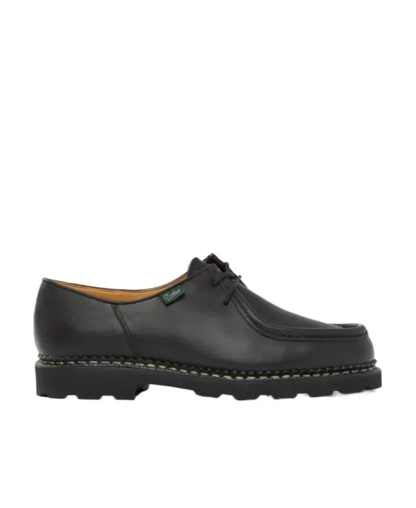 Paraboot Michael Round Toe Lace-up Shoes - Black