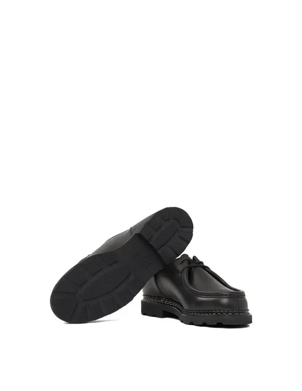 Paraboot Michael Round Toe Lace-up Shoes - Black