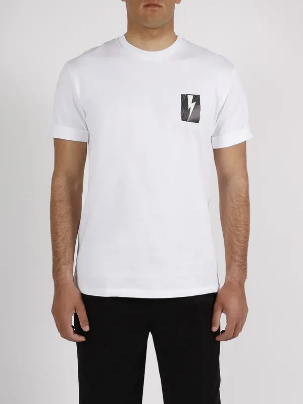 Neil Barrett Flag Bolt Cotton T-shirt
