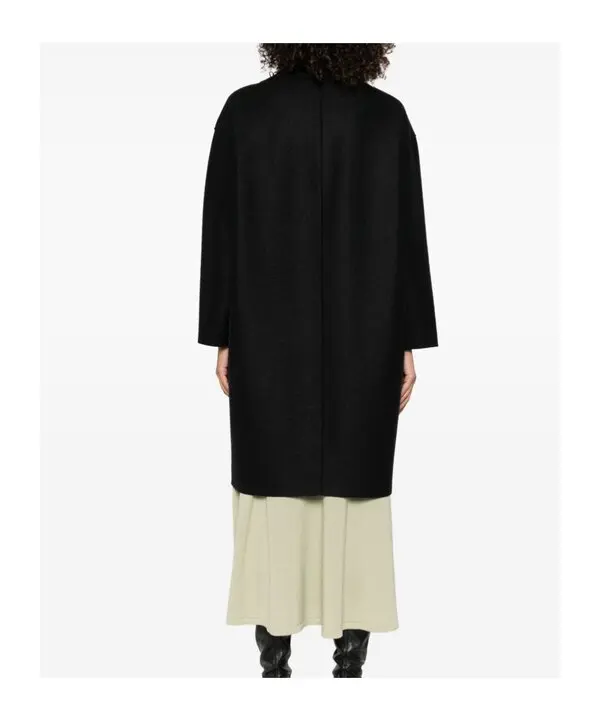 Harris Wharf London Drop Shoulder Coat - Black