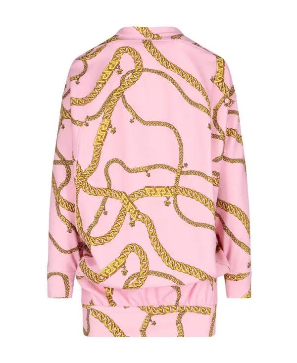 Versace Chain Print Sweater Dress