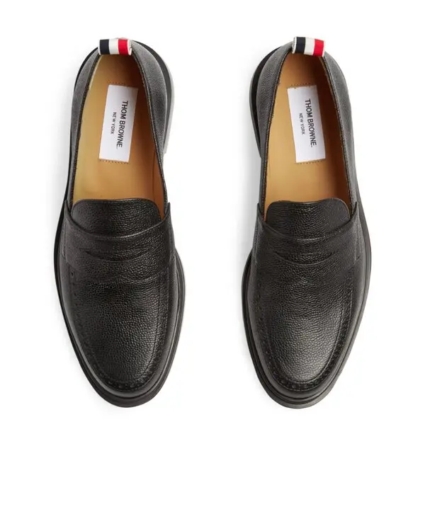 Thom Browne Penny Bar Loafers - Black