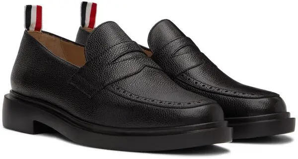 Thom Browne Penny Bar Loafers - Black