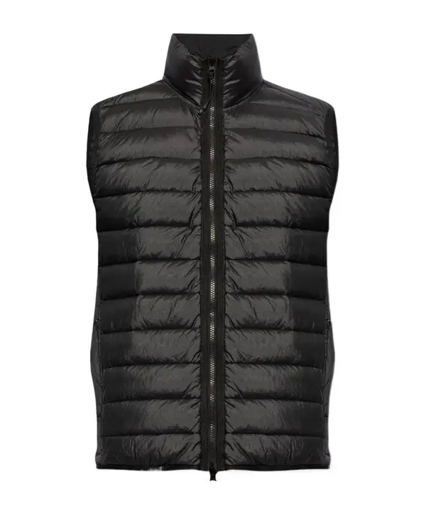 Stone Island Quilted Down Vest - Black