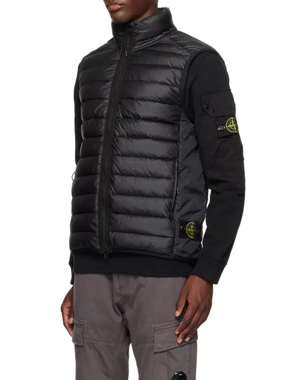 Stone Island Quilted Down Vest - Black