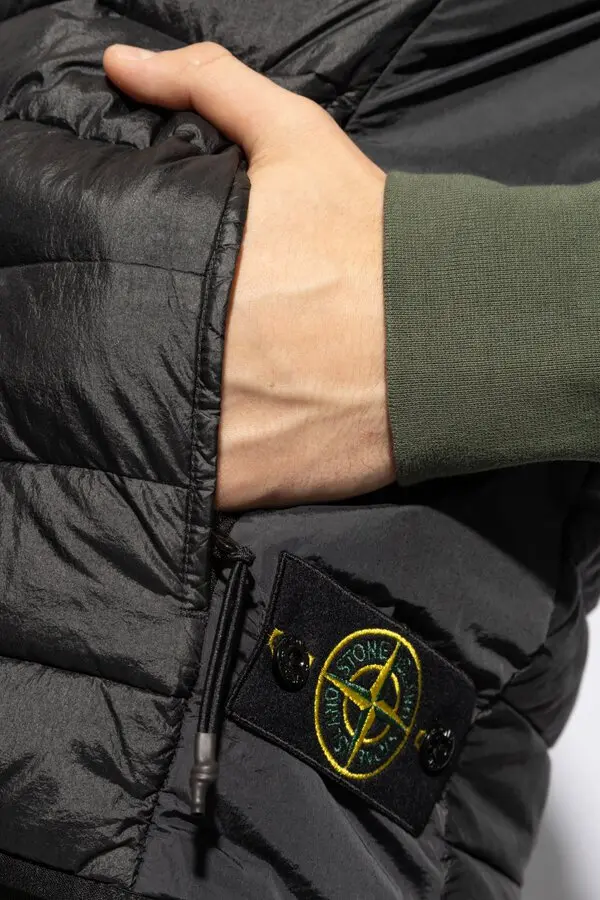 Stone Island Quilted Down Vest - Black