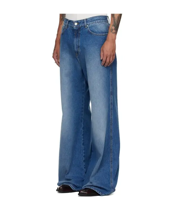 LU'U DAN Flared Belt Loop Jeans