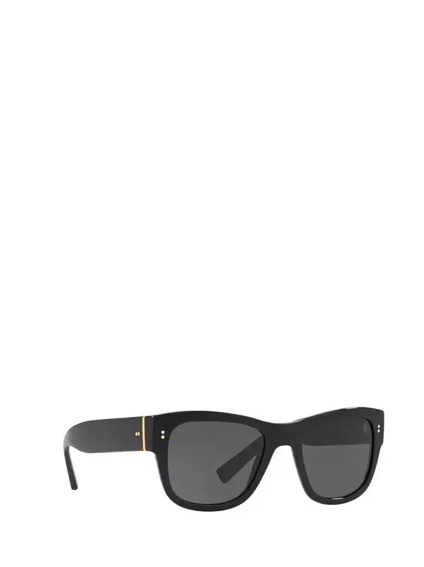 Dolce & Gabbana Logo Embellished Sunglasses - Black