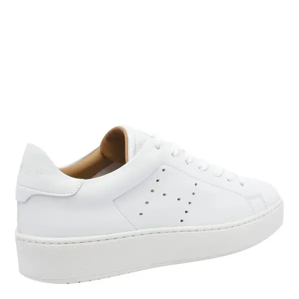 Hogan H672 Lace-up Sneakers With Perforated H Detailing - White