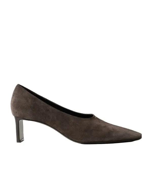 Khaite Cecilia Suede High Heels - Brown