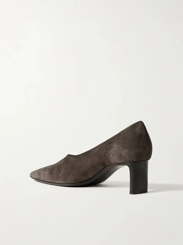 Khaite Cecilia Suede High Heels - Brown