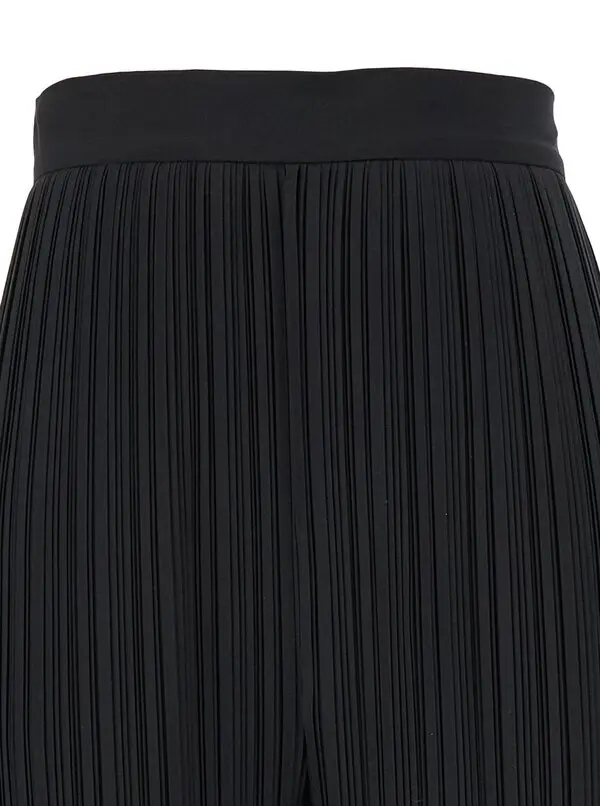 LANVIN Pleated Wide-leg Trousers - Black