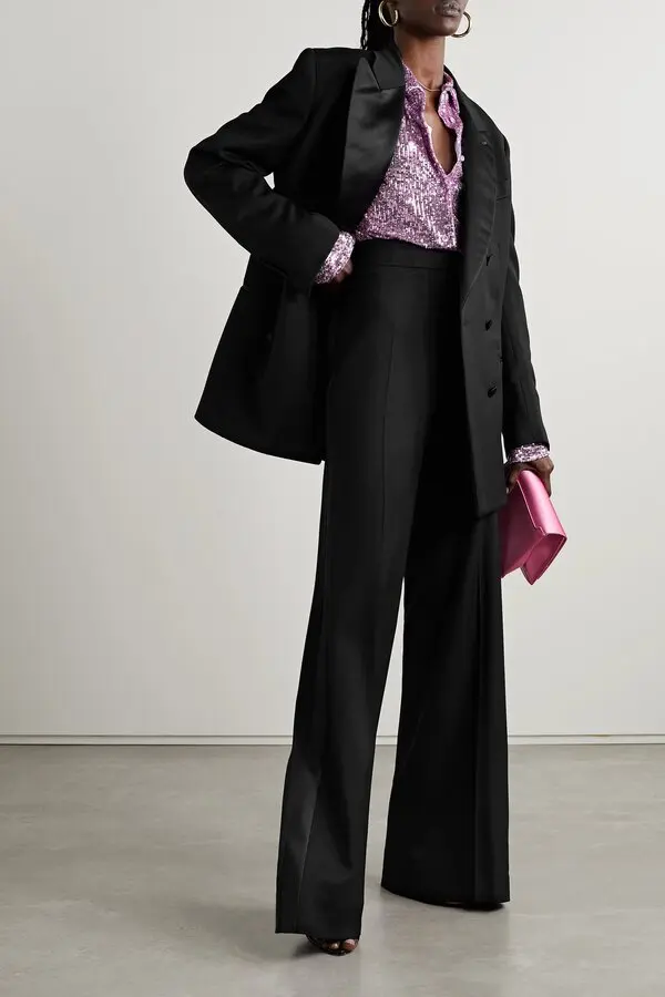 TOM FORD Wide-leg Wool Trousers
