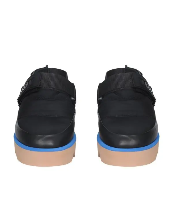 MSGM Logo Embossed Open Back Sandals