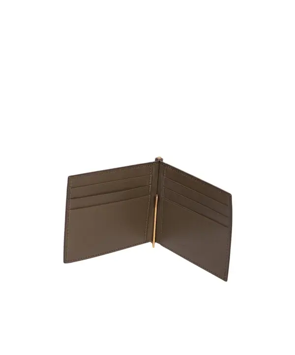 Saint Laurent Bill Clip Logo Embossed Wallet