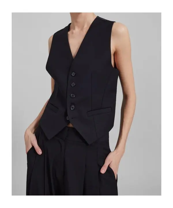 THE FRANKIE SHOP Gelso Slim Waistcoat Top