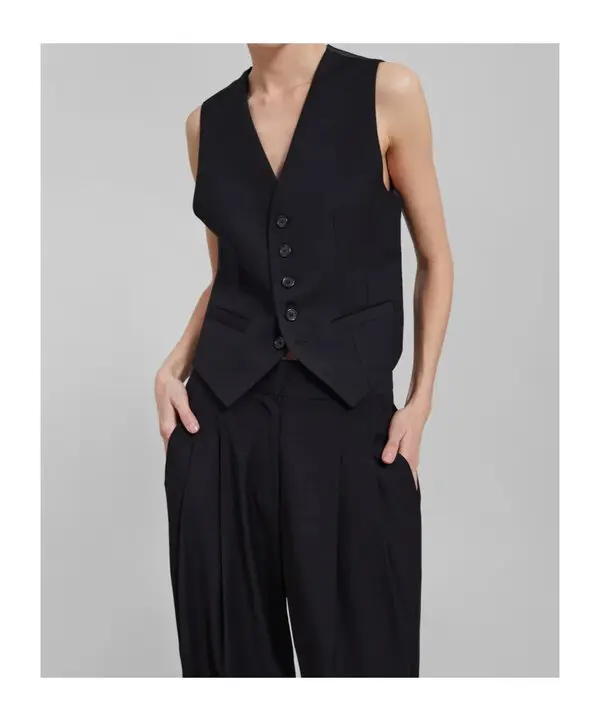 THE FRANKIE SHOP Gelso Slim Waistcoat Top