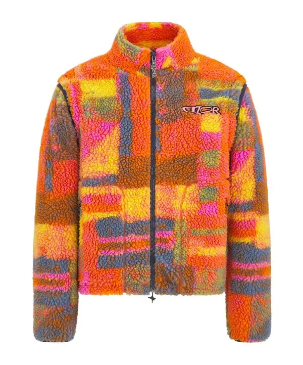 Dior Lewis Hamilton Zip-up Jacket With Removable Sleeves - Multicolor