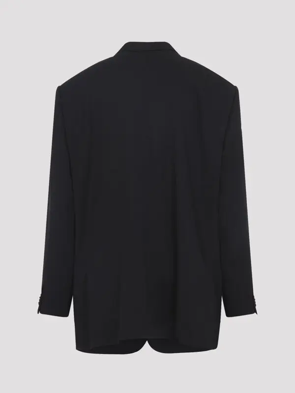 Balenciaga Collared Buttoned Blazer