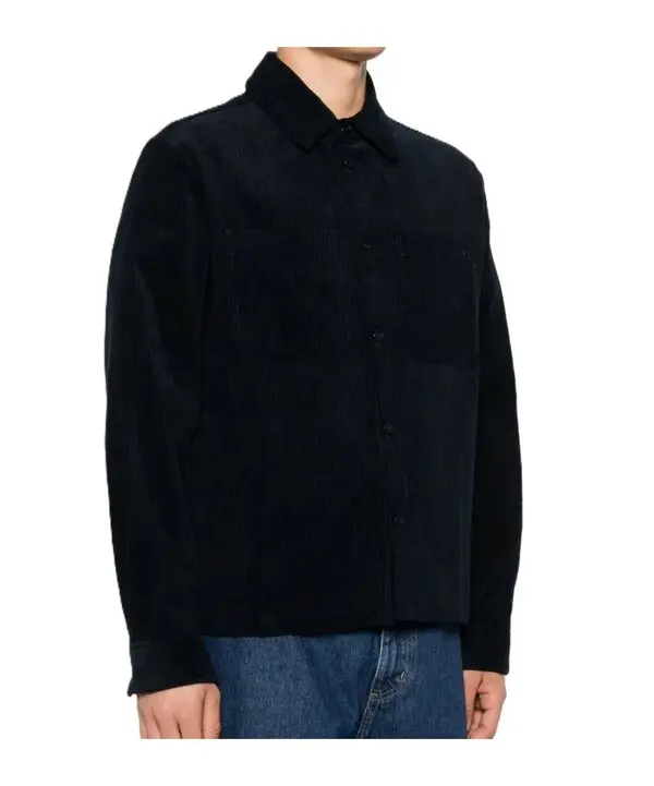 A.p.c. Corduroy Pocket Shirt - Black